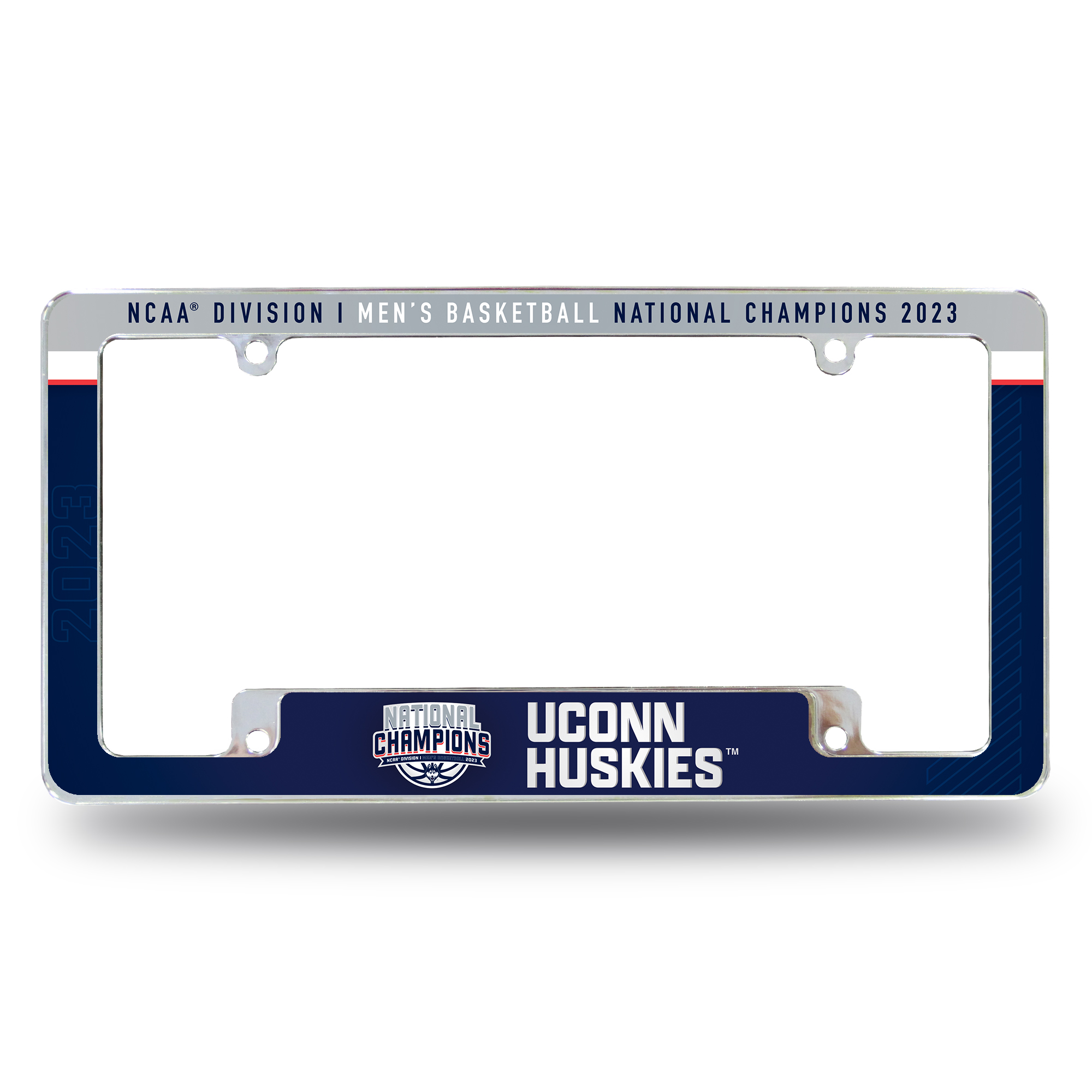 UConn 2023 Men's Basketball National Champions All Over Chrome Car ...