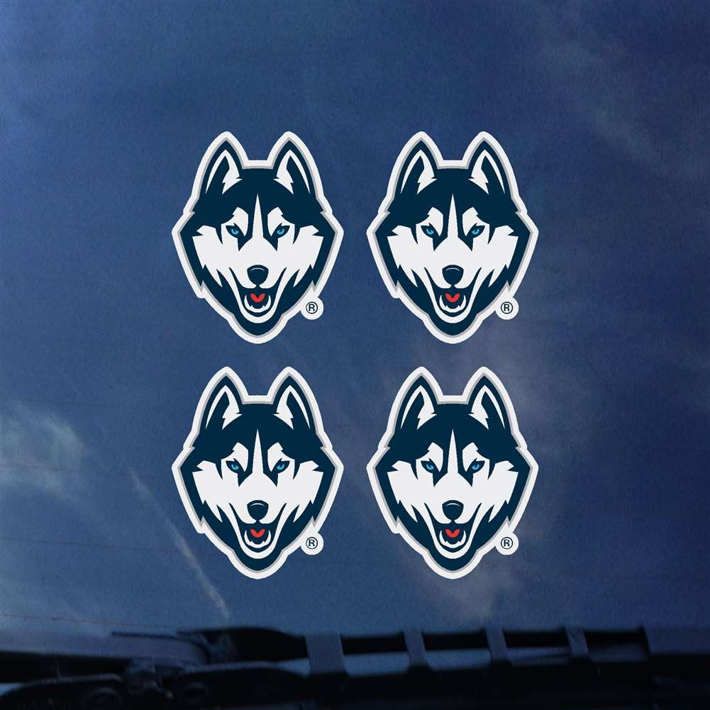 UConn Huskies Transfer Decals - Set of 4 - Walmart.com