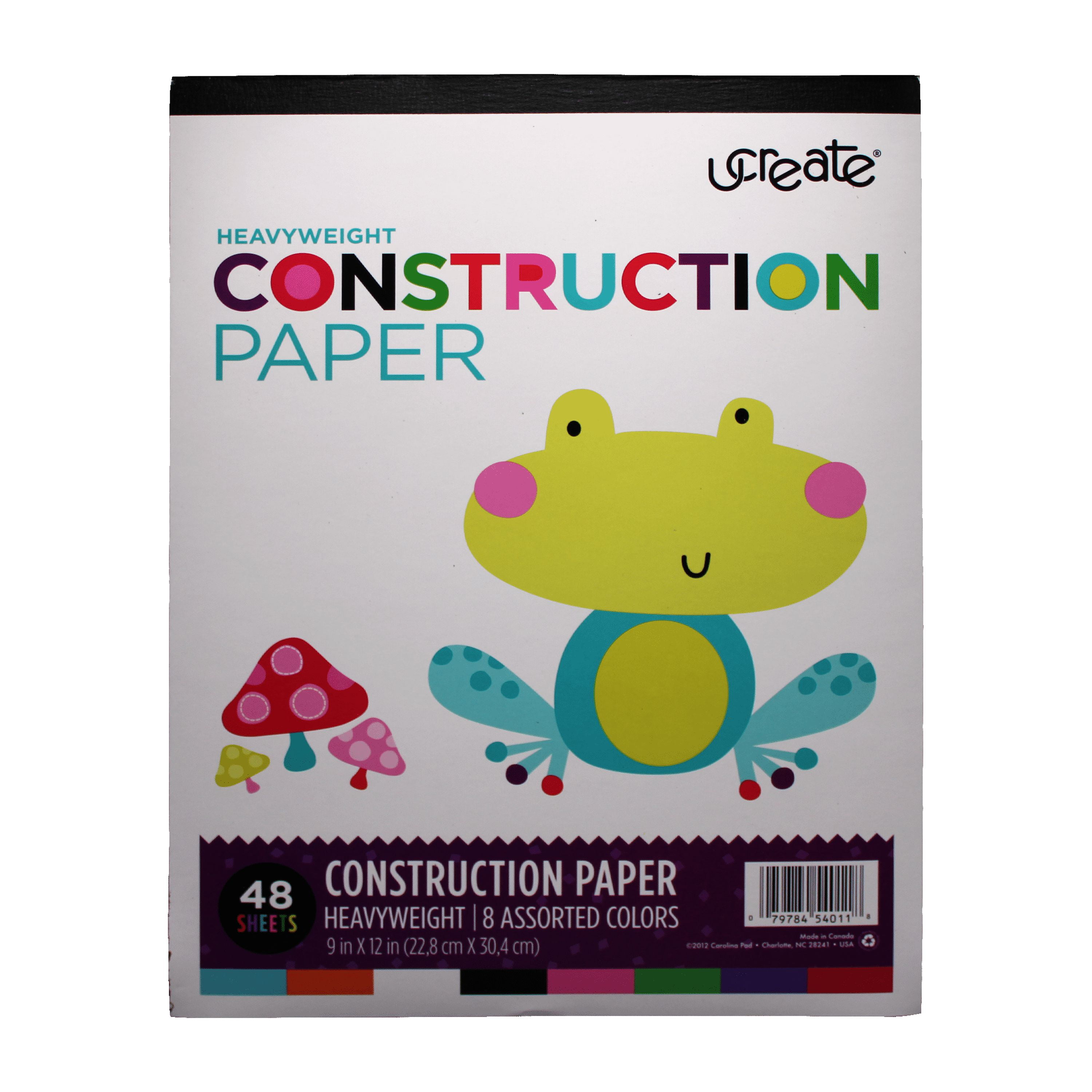 UCreate Construction Paper, Heavyweight, 9in X 12in, 48 Sheets ...