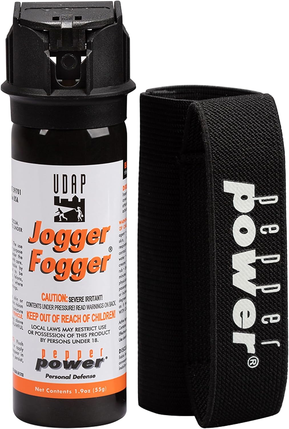 UDAP 3P Jogger Fogger OC Compact Self Defense Pepper Spray with Holster ...