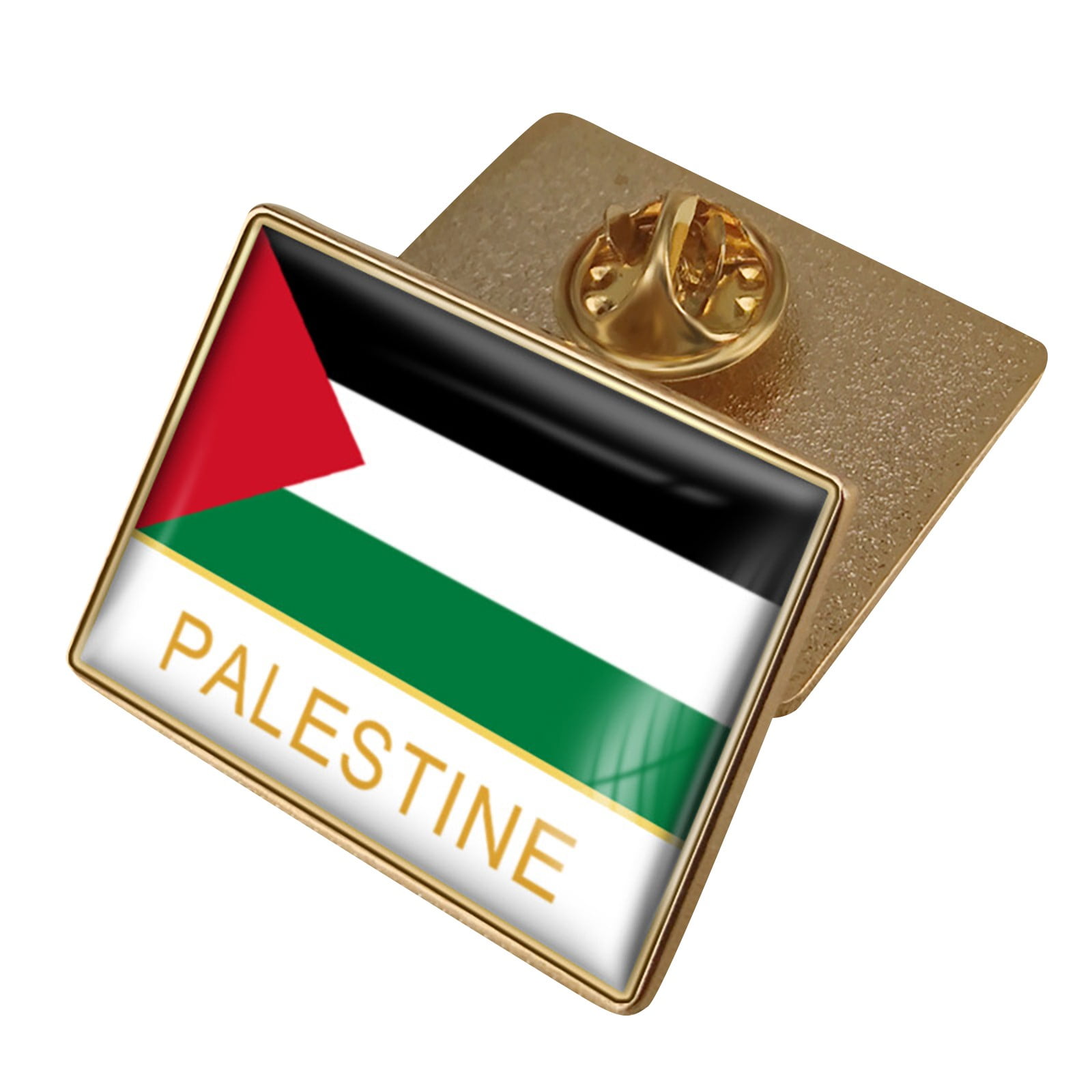 UDAXB Clearance Palestine Flag Crystal Epoxy Badge Brooch World Flags ...