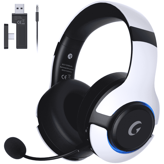 AYEDLOE 2.4GHz Wireless Gaming Headset for PS5, PS4, PC, Switch ...