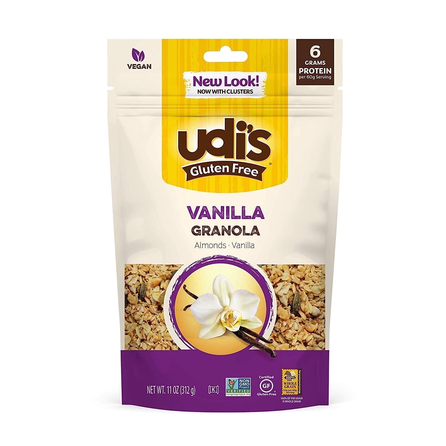 UDIs Gluten Free Granola Vanilla 12oz - 4 Pack for Breakroom - Walmart ...