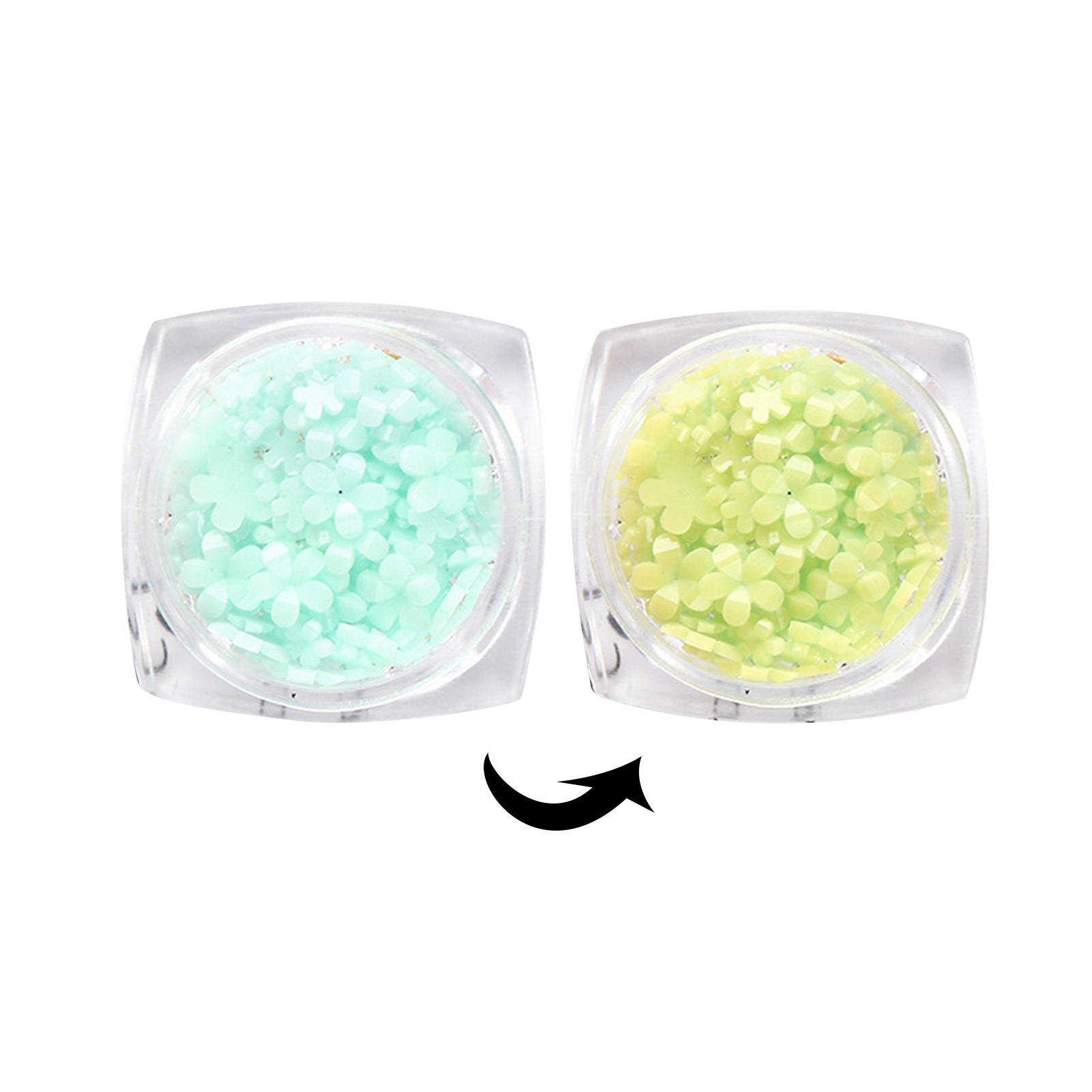 UDIYO 1 Box Nail Decoration Exquisite Shape Gradient Color Realistic ...