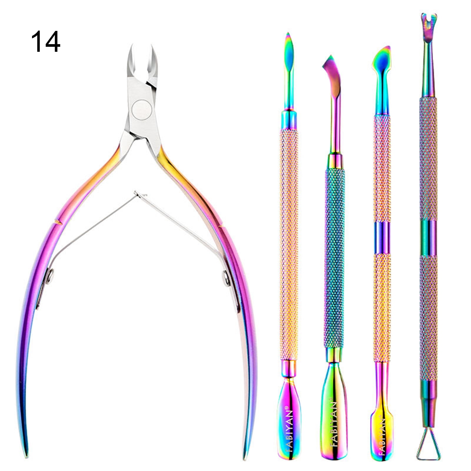 UDIYO 1 Set Professional Cuticle Trimmer Remover Pusher Scissors ...