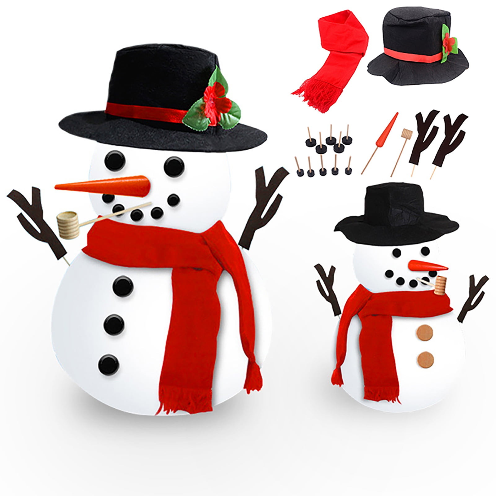 UDIYO 1 Set Snowman Kit, Winter Outdoor Fun Toys for Kids Snowman ...