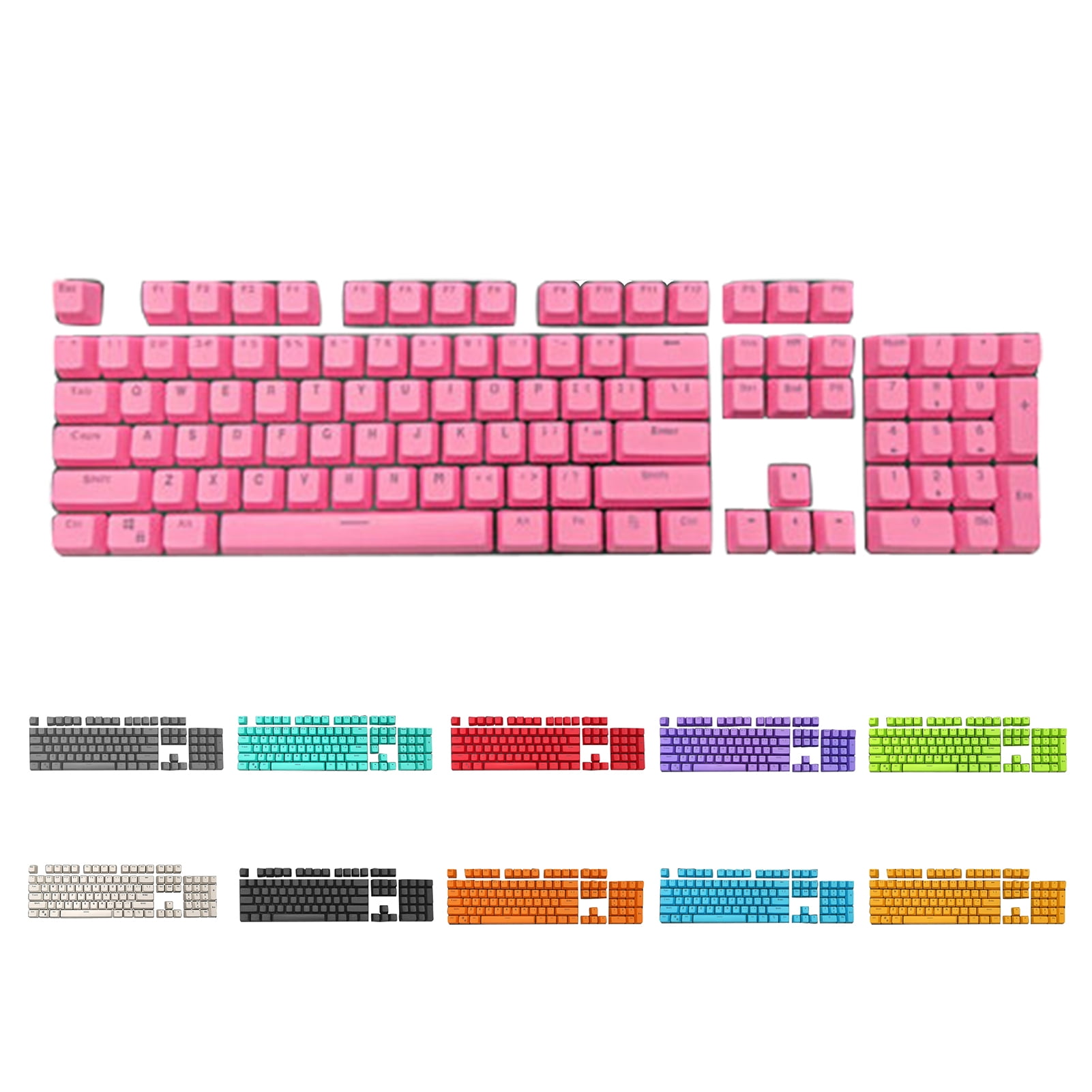 UDIYO 104Pcs Key PBT Multicolor Backlight Mechanical Keyboard Keycap ...