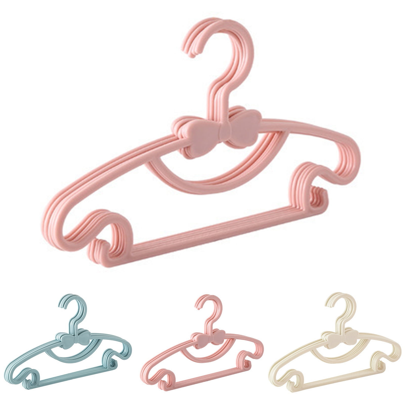 UDIYO 10Pcs Kids Hangers Plastic, Children's Hangers Ideal for Everyday ...