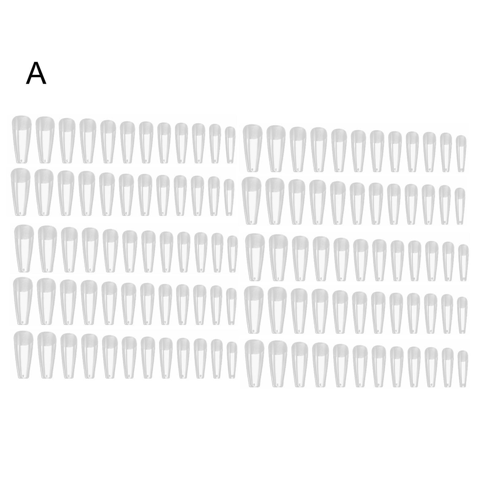 UDIYO 120Pcs/Set Nail Tip Full Half Cover Nail Extending Moderate ...