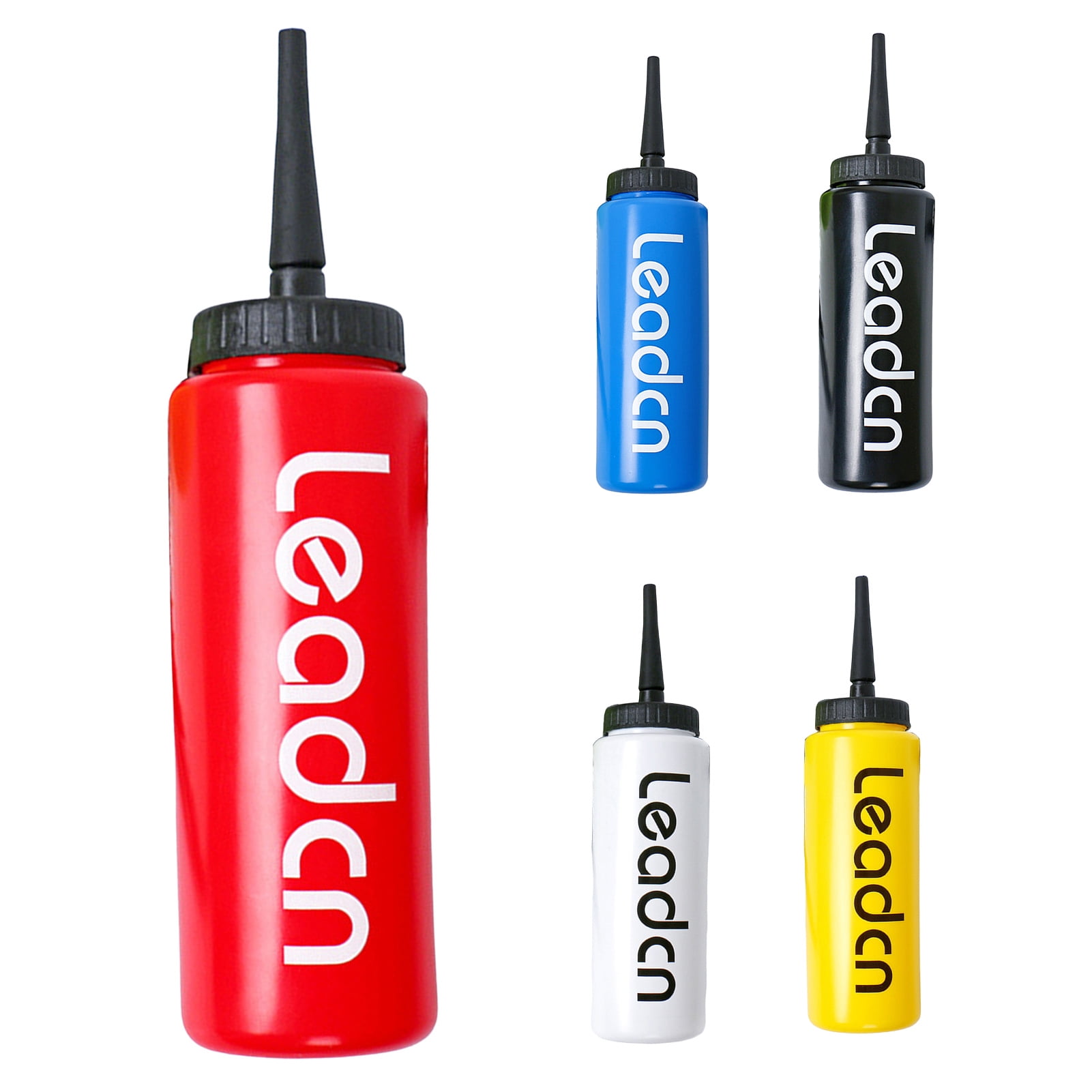 UDIYO 1L Sports Water Bottle with Long Straw Letters Design Large ...