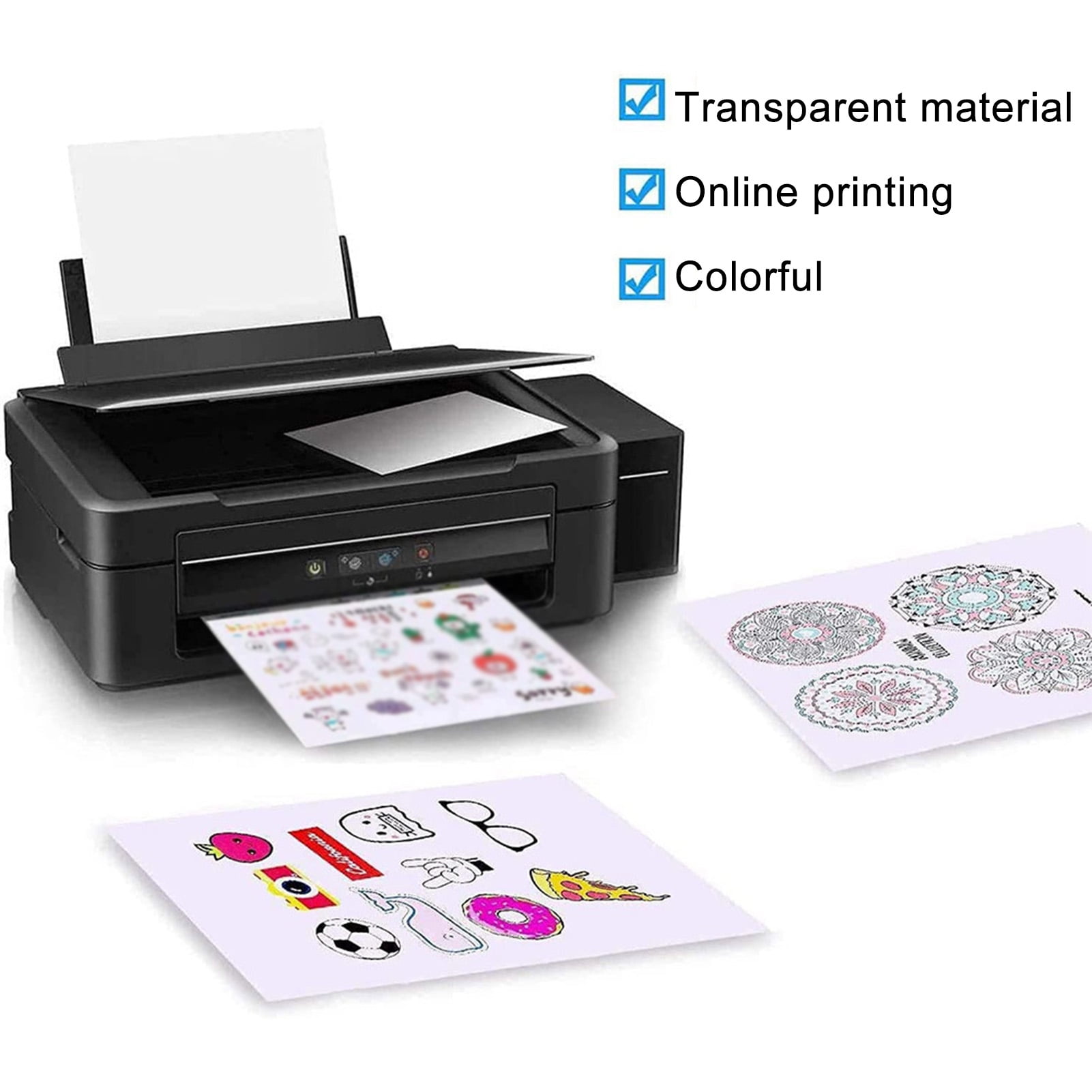 Udiyo 20 Sheets Printable Vinyl Waterproof Holds Ink Well No Smudge Dry