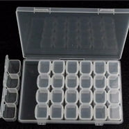 Racing Butterfly 10PCS Mini Storage Box Transparent Square Plastic Box Empty Case for Jewelry ...