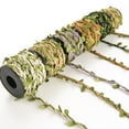 UDIYO 33Ft Natural Jute Twine, 5MM Burlap Leaf Ribbon with Artificial ...
