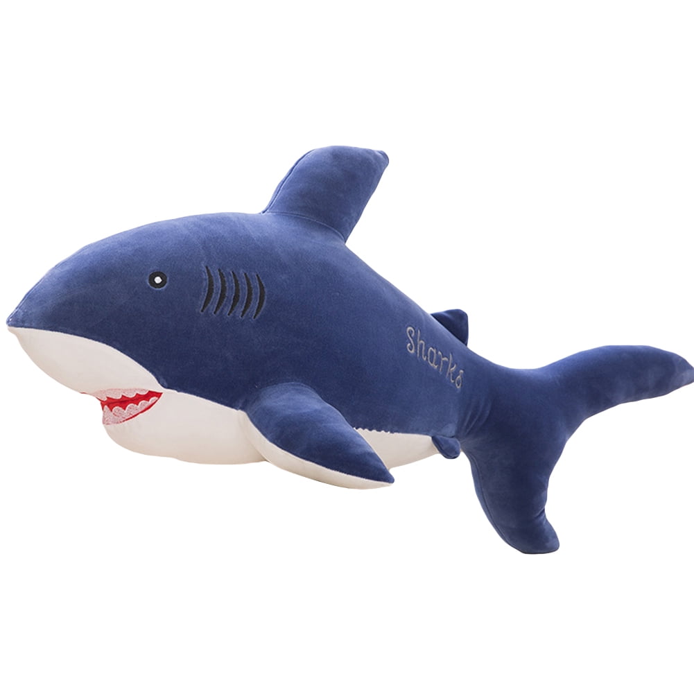 UDIYO 40/50cm Cute Simulated Shark Fish Plush Toy Soft Stuffed Doll ...