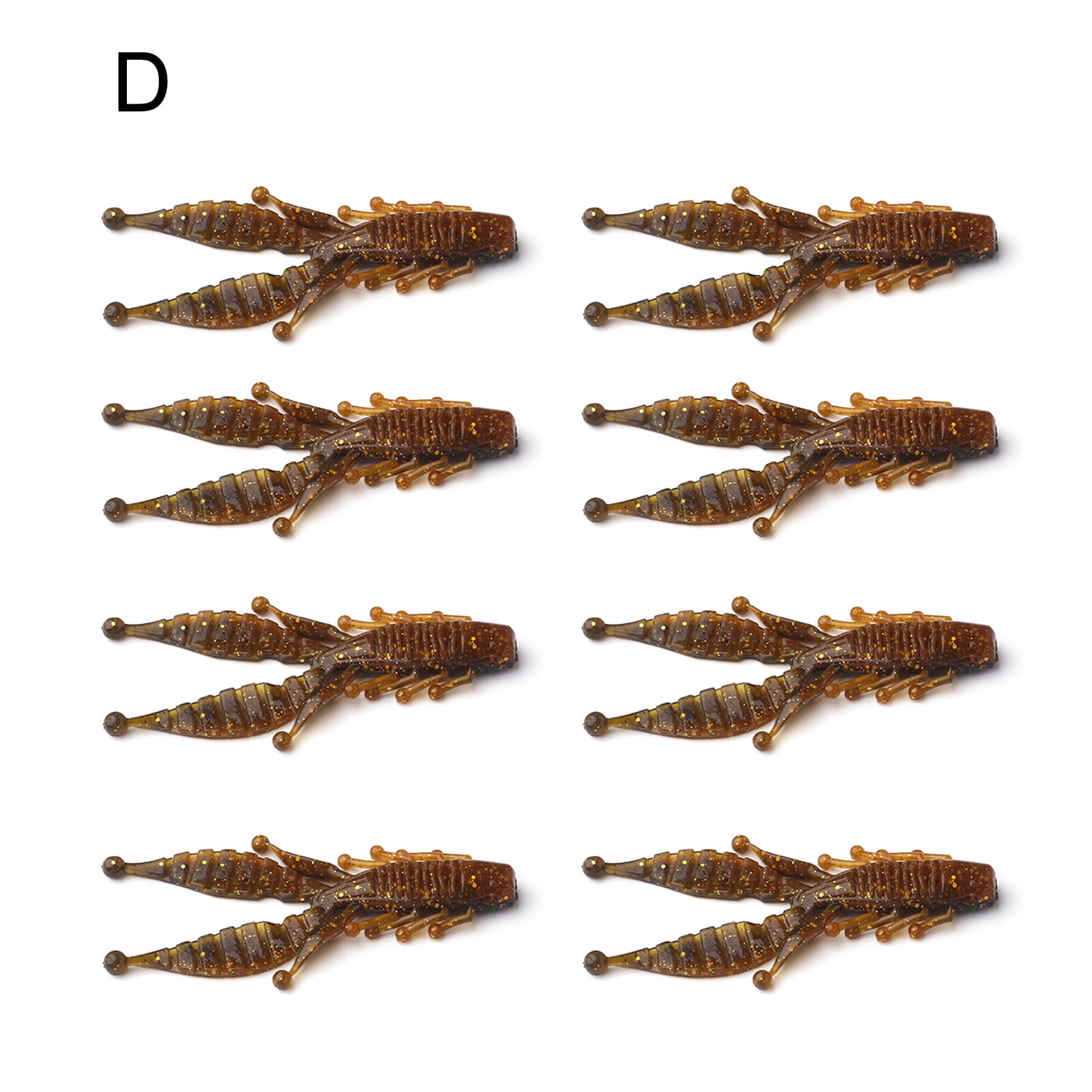UDIYO 8Pcs 90mm/5.9g Artificial Bait Attractive Realistic PVC Soft Body ...
