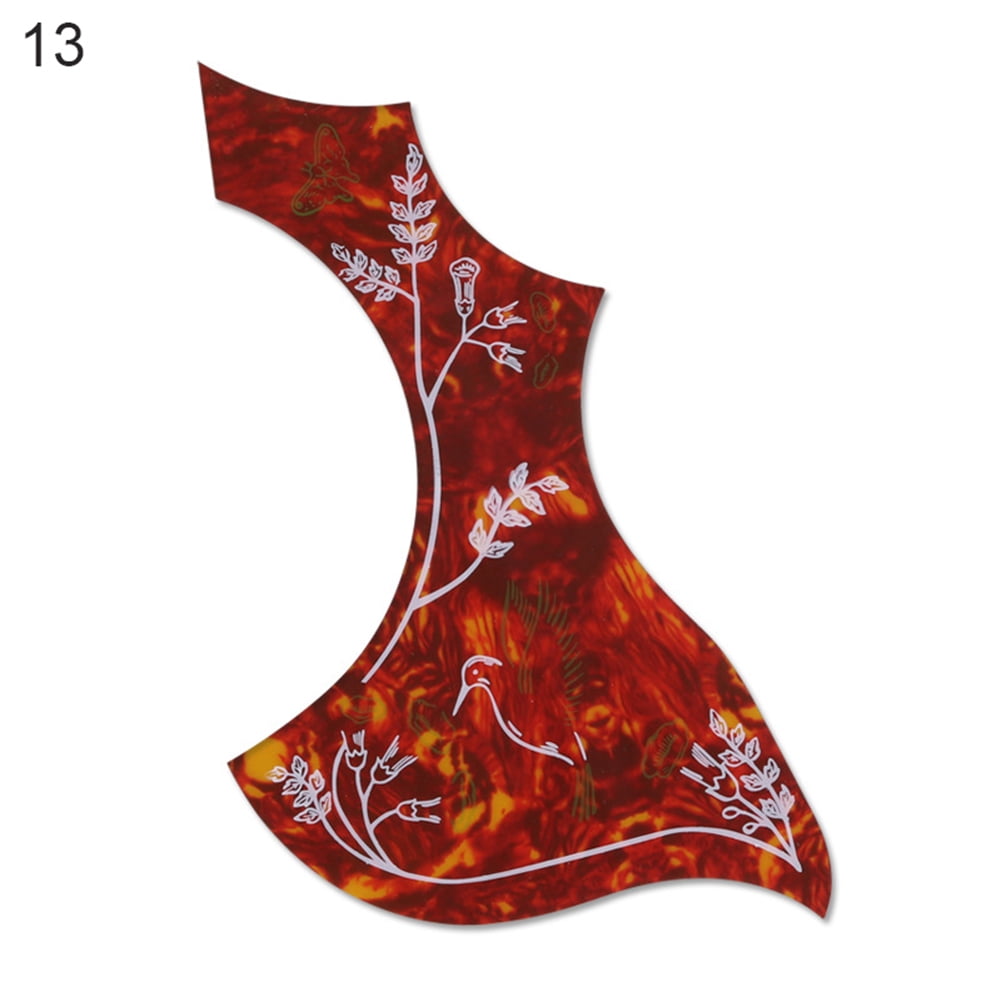 UDIYO Acoustic Folk Guitar Pickguard Celluloid Pick Guard Board Sticker ...