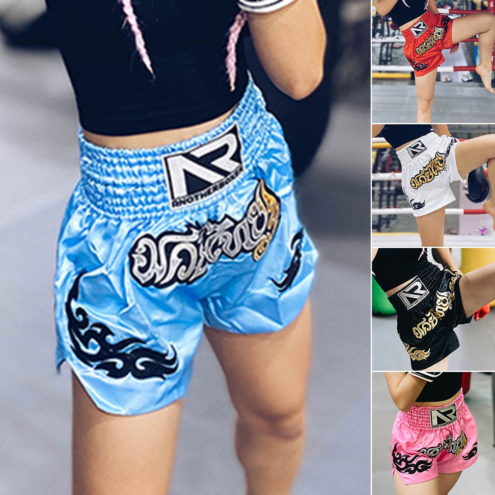UDIYO Boxing Shorts Anti-friction High Elasticity Breathable Muay Thai ...