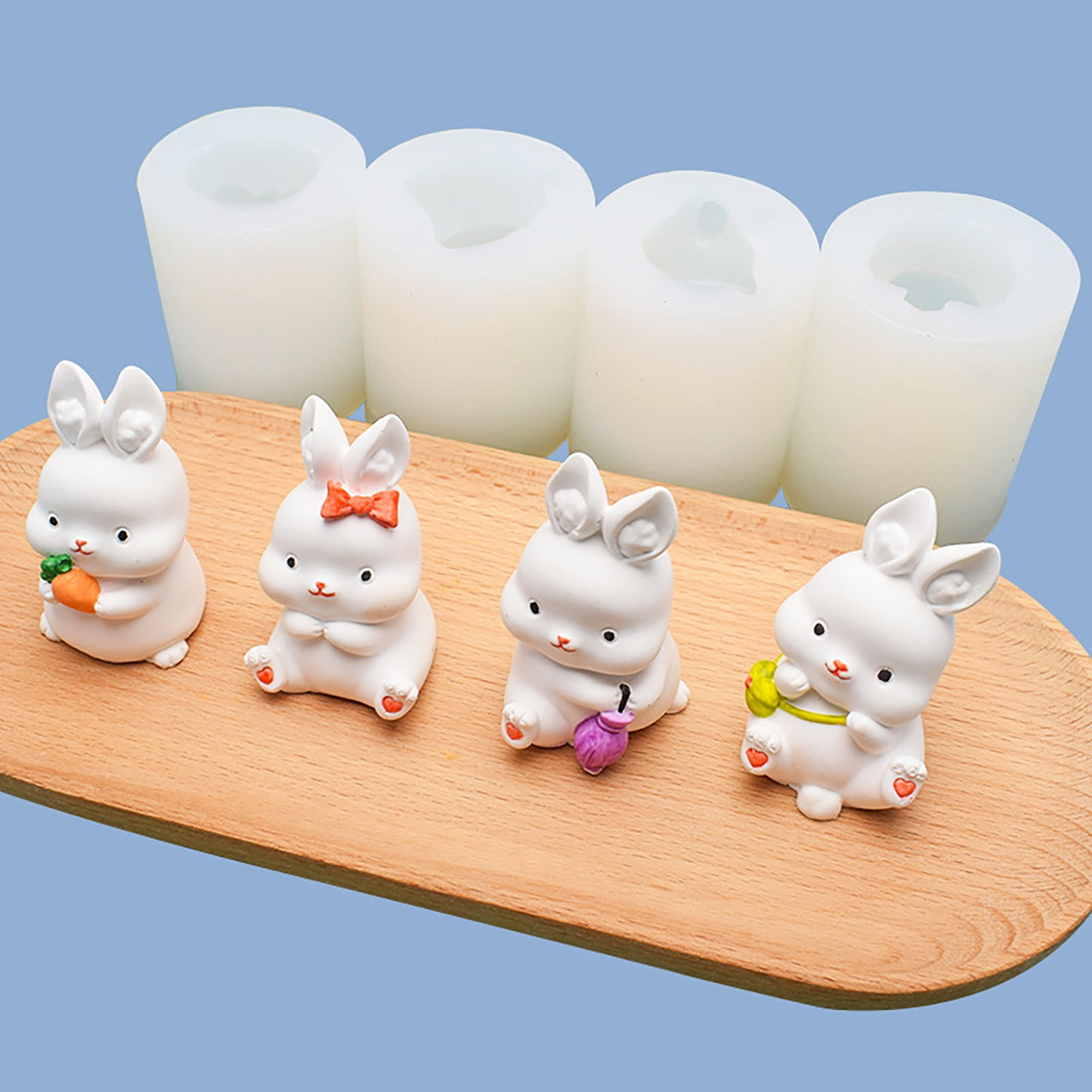 UDIYO Candle Mold Non-Stick Cartoon Design 3D Effect DIY Silicone Happy ...