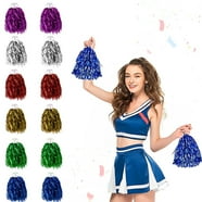 Chassé Youth Cheerleading Pom Pom- Classic 2-Color Cheer Pom with Dowel ...
