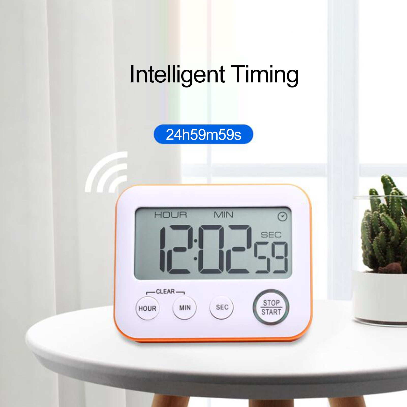 UDIYO Digital Timer with Loud Alarm Large Screen Mute ON/Off Switch Kitchen Timer with Hanging ...