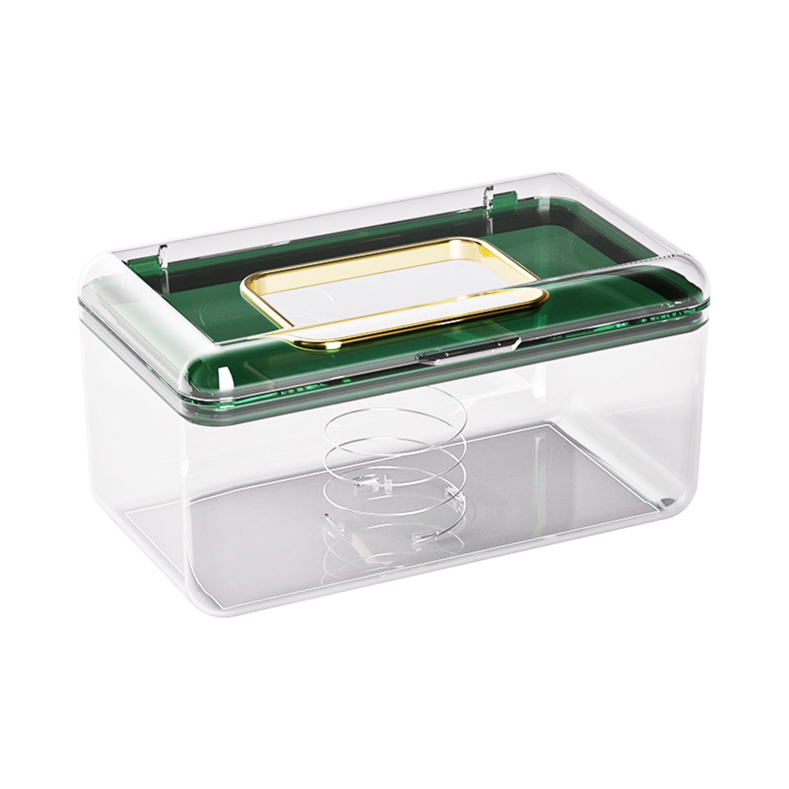 UDIYO Face Cover Box Visible Large Capacity Wide Open Spring Design ...