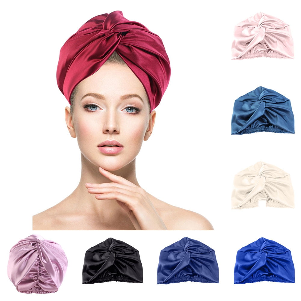 UDIYO Faux Silk Hair Cover Women Nightcap Soft Comfortable Faux Silk ...