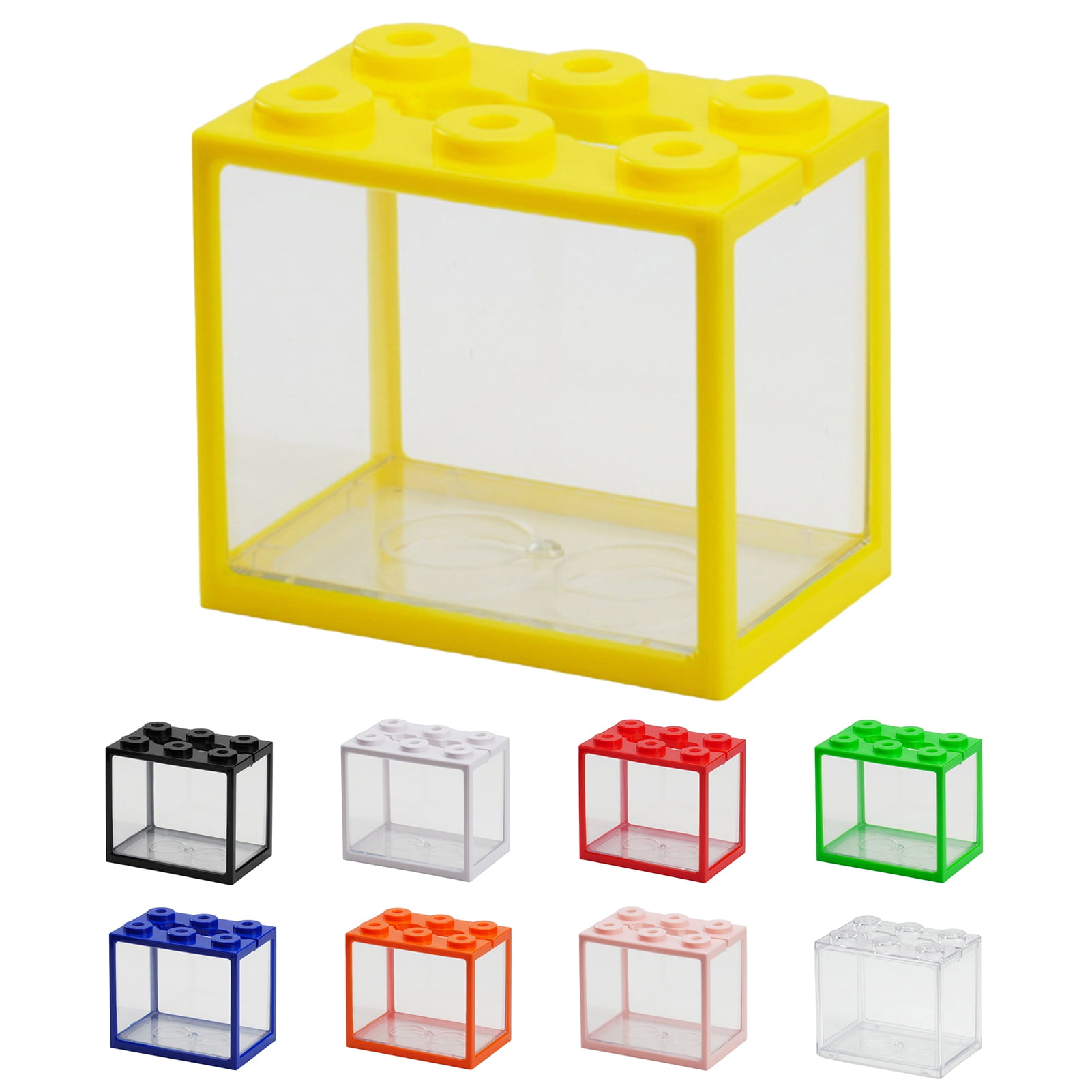 UDIYO Fish Tank, Aquarium Tank Kit, 6 Ventilation Holes Stackable Fish ...