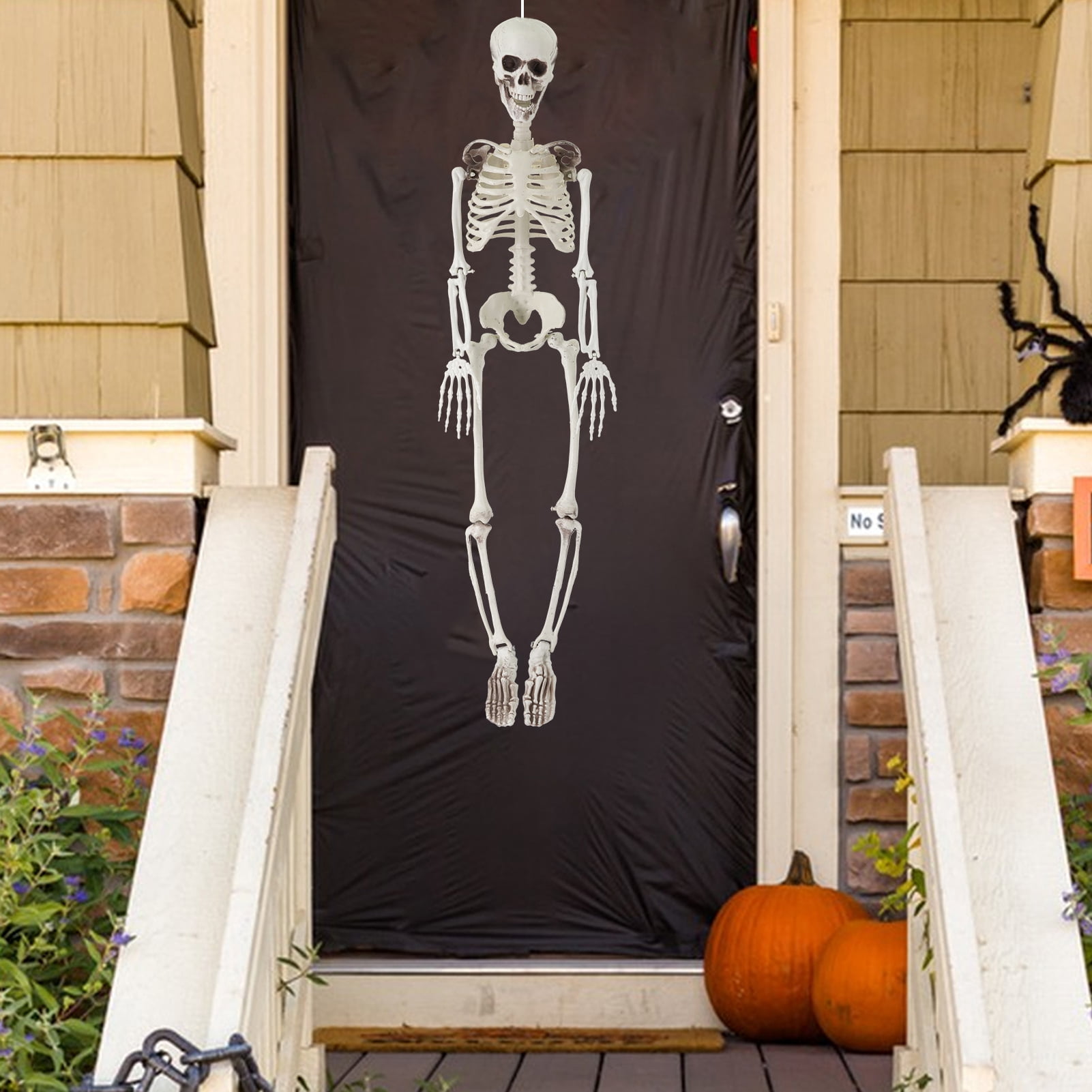 UDIYO Halloween Skeleton, 1.3ft/3ft Full Body Halloween Skeleton with ...