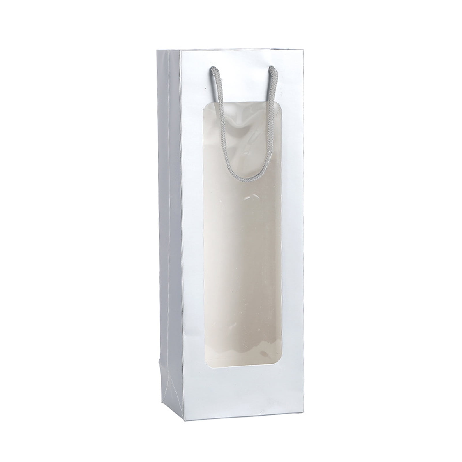 UDIYO Kraft Paper Bag Decorative Oblong Shape Detachable Carry Cord ...