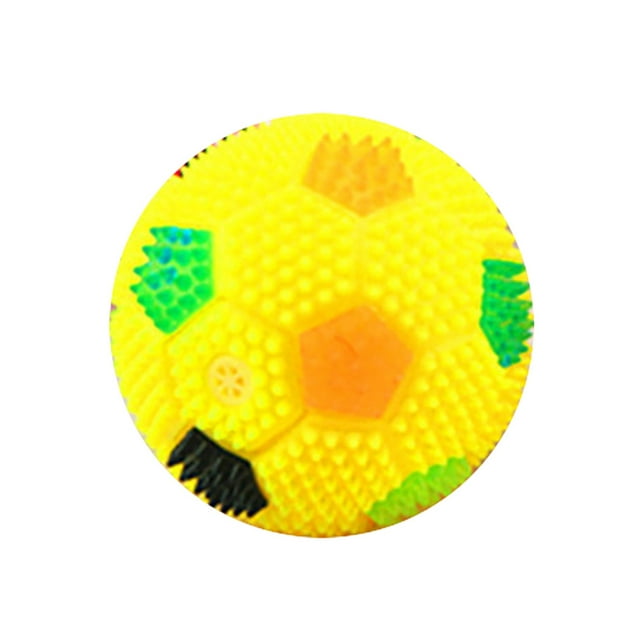 UDIYO LED Flashing Bouncing Music Hedgehog Soccor Ball Football Squeeze ...