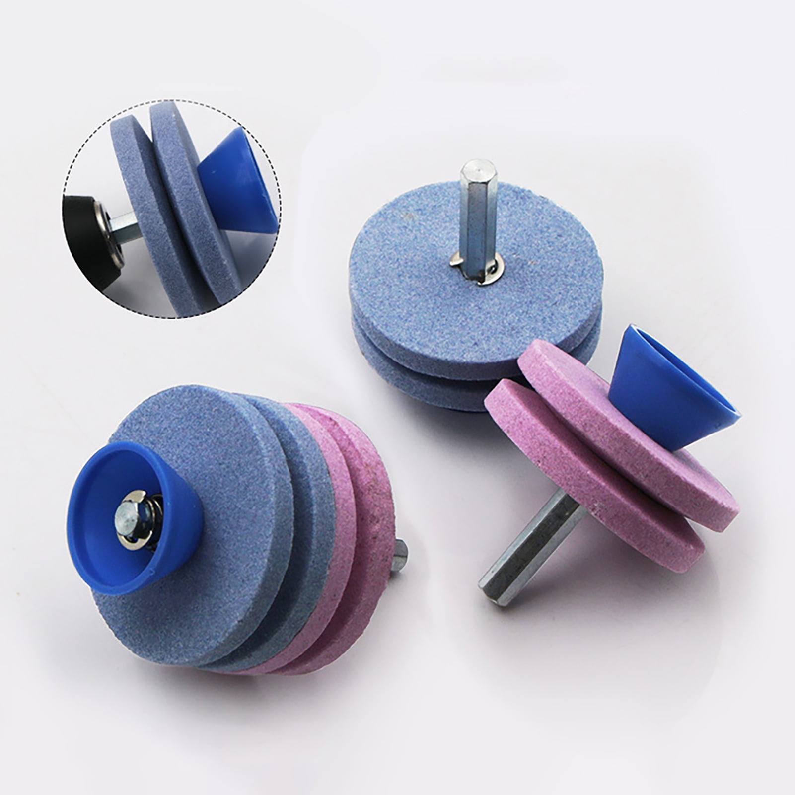 UDIYO Lawn Mower Blade Sharpener Universal Multi-Sharp Rotary Lawnmower Sharpen for Power Drill ...