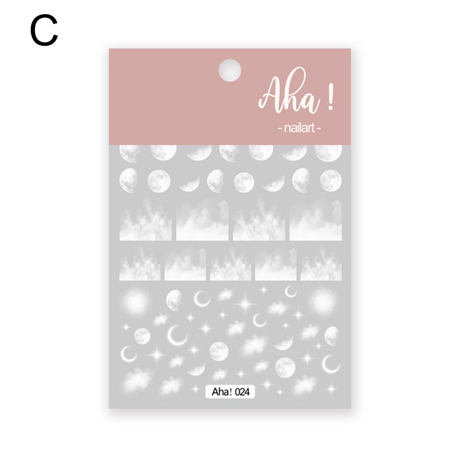 UDIYO Manicure Decal Universal Lightweight Paper Translucent White ...