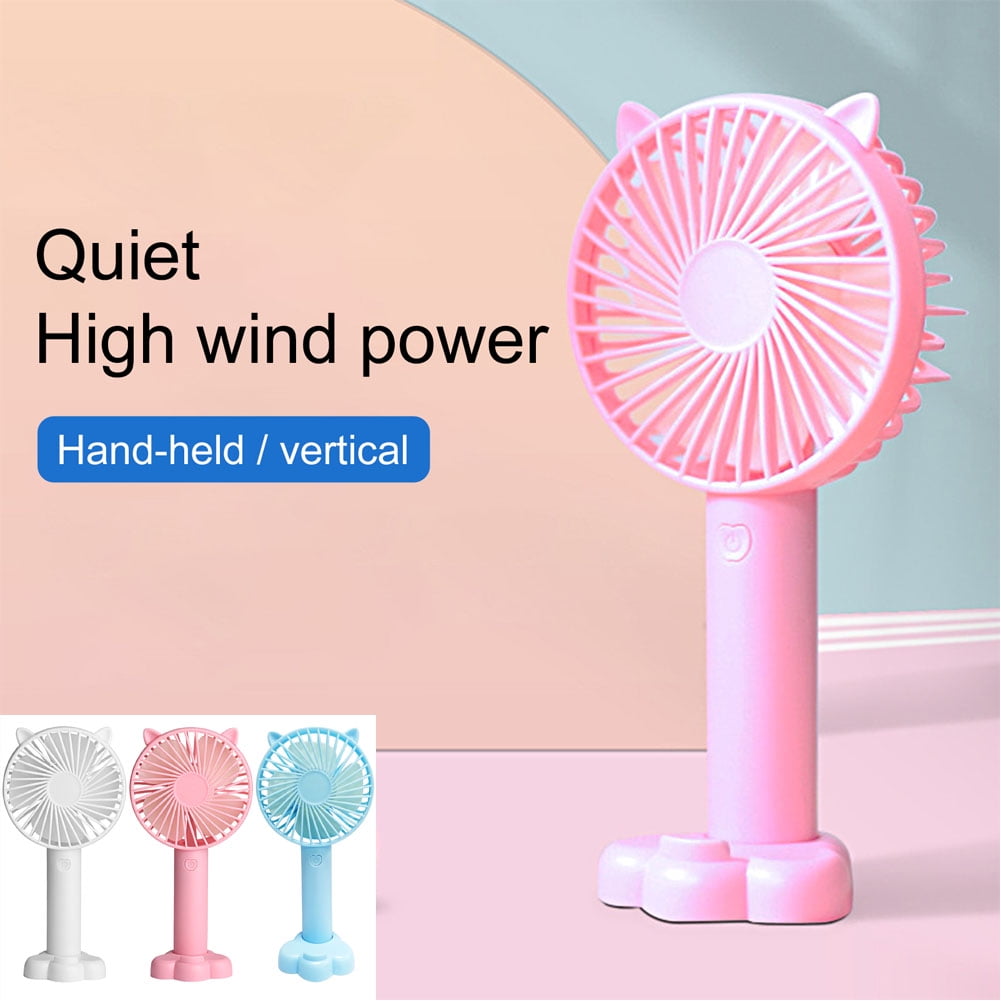 UDIYO Mini Handheld Fan Personal Portable Fan 3 Speed Adjustable Angle ...