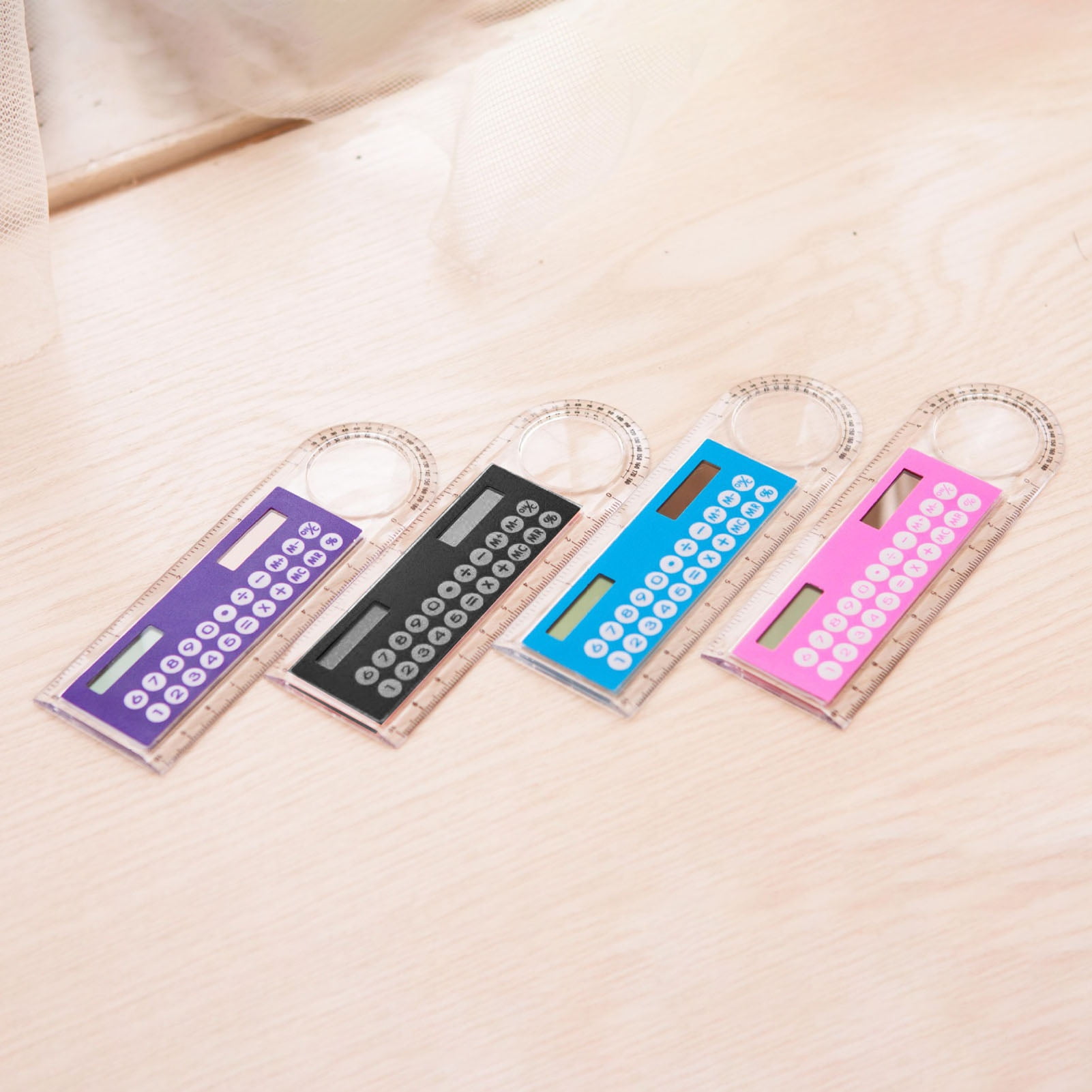 UDIYO Mini Solar Calculator 3 in 1 Calculators with Magnifier Solar ...