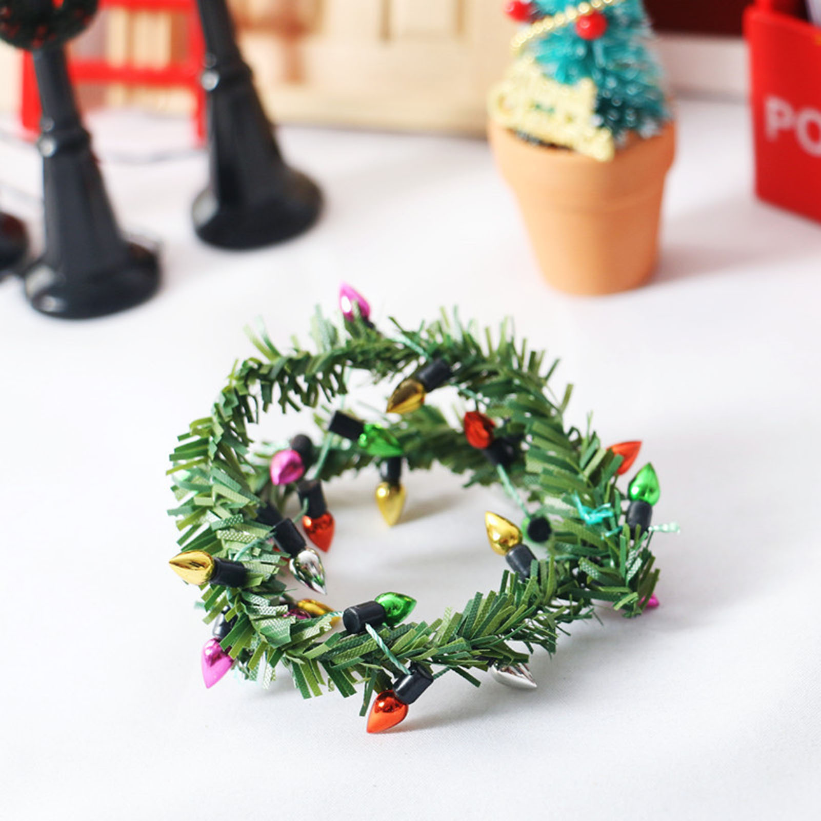 UDIYO Mini String Lights Good Craftsmanship Vivid 1/12 Ratio Christmas ...