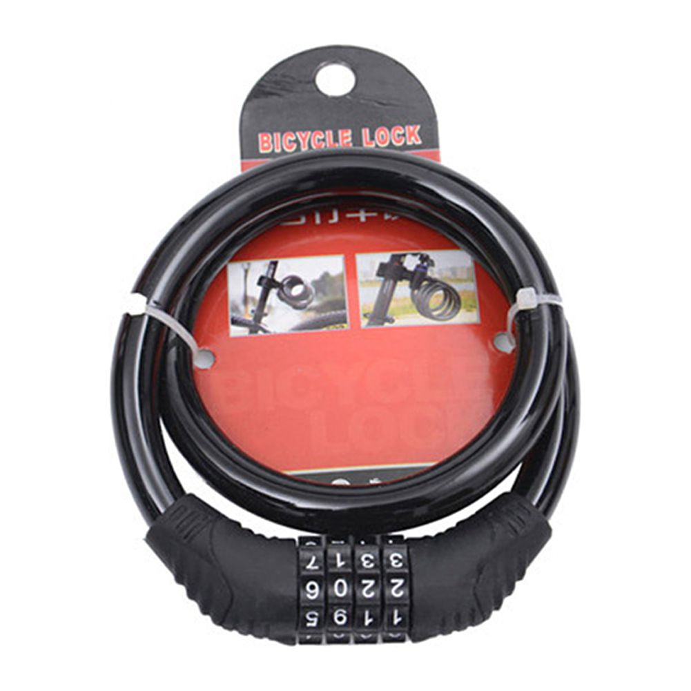 UDIYO Mountain Bike Bicycle Steel Cable 4-Digit Number Security Coded ...