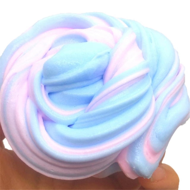 UDIYO Multicolor Macaroon Fluffy Slime Squishy Squeeze Stress Relief ...