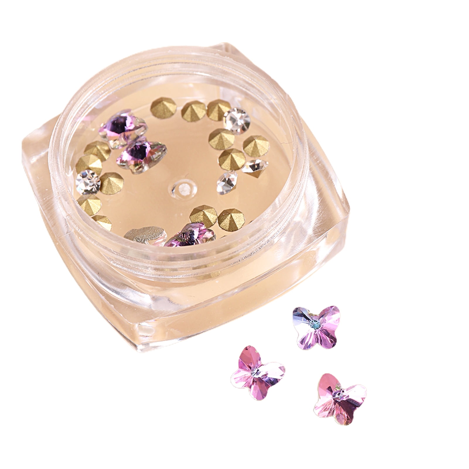 UDIYO Nail Decoration Plentiful Quantity Sparkling Surface Glass Drill ...