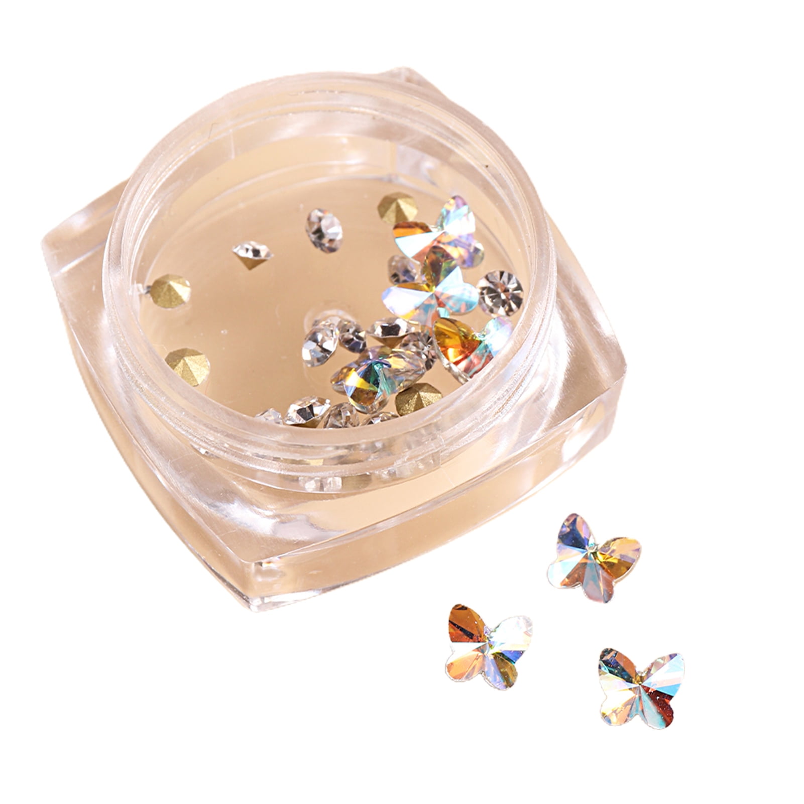 UDIYO Nail Decoration Plentiful Quantity Sparkling Surface Glass Drill ...