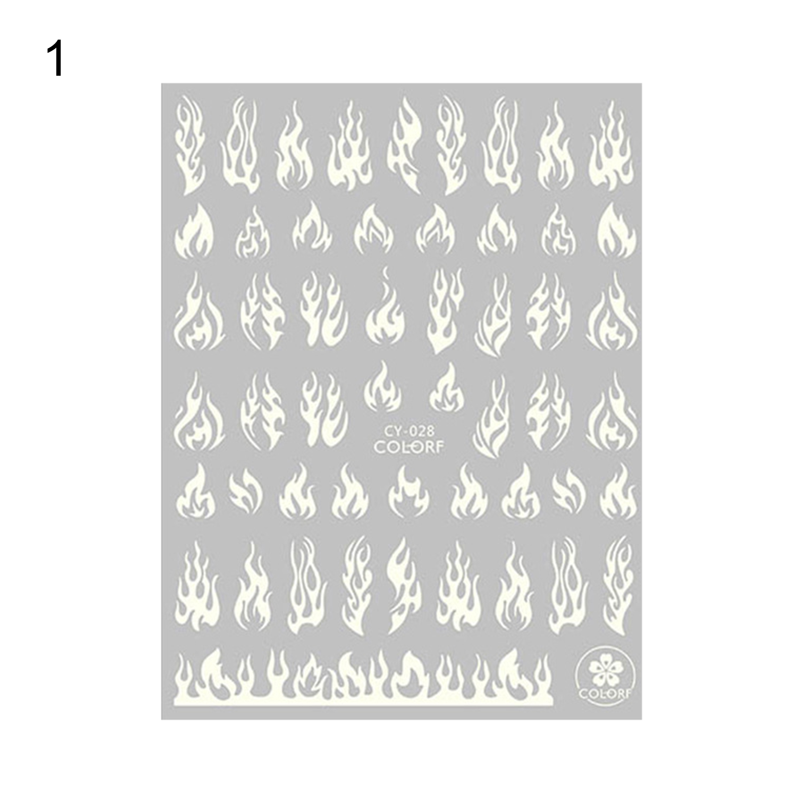 UDIYO Nail Sticker Fluorescent Effect Glowing In Dark Good Adhesion ...