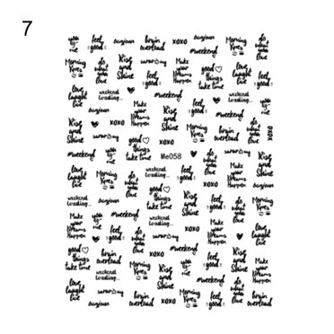 dianhelloya Nail Sticker Non-Fading 3D Effects Excellent Saturation ...