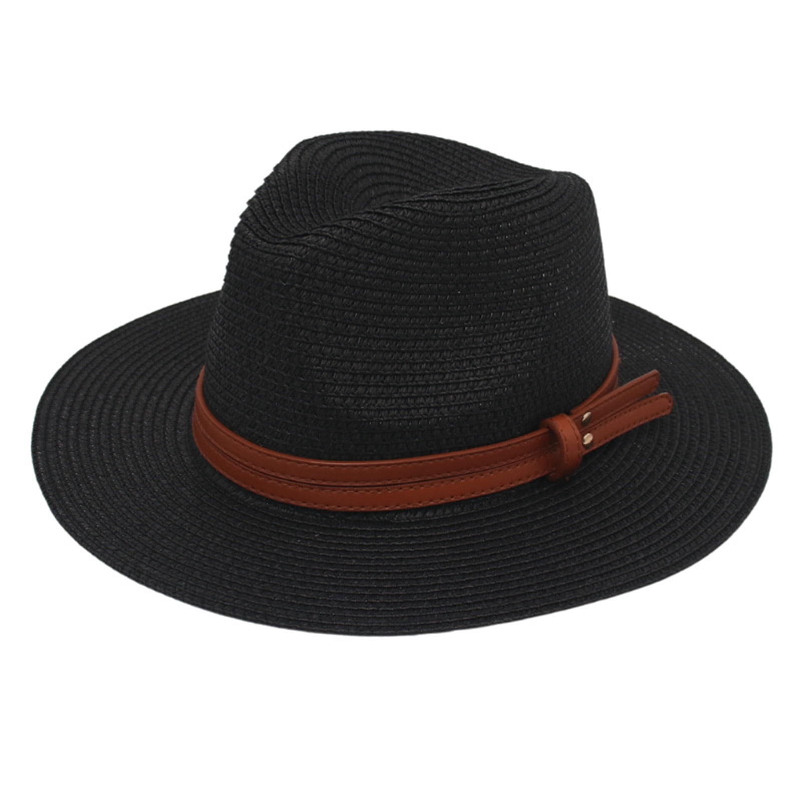 UDIYO Panama Hat Straw Weaving Folding Men Women Anti Sun Waterproof ...