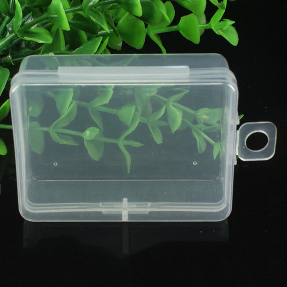 UDIYO Plastic Storage Containers, Clear Rectangle Bead Organizer Case ...