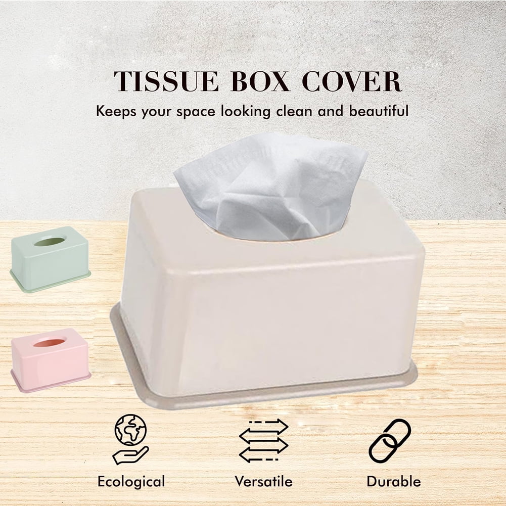 UDIYO Rectangular Tissue Box Cover, Modern, Minimalist, and Durable ...