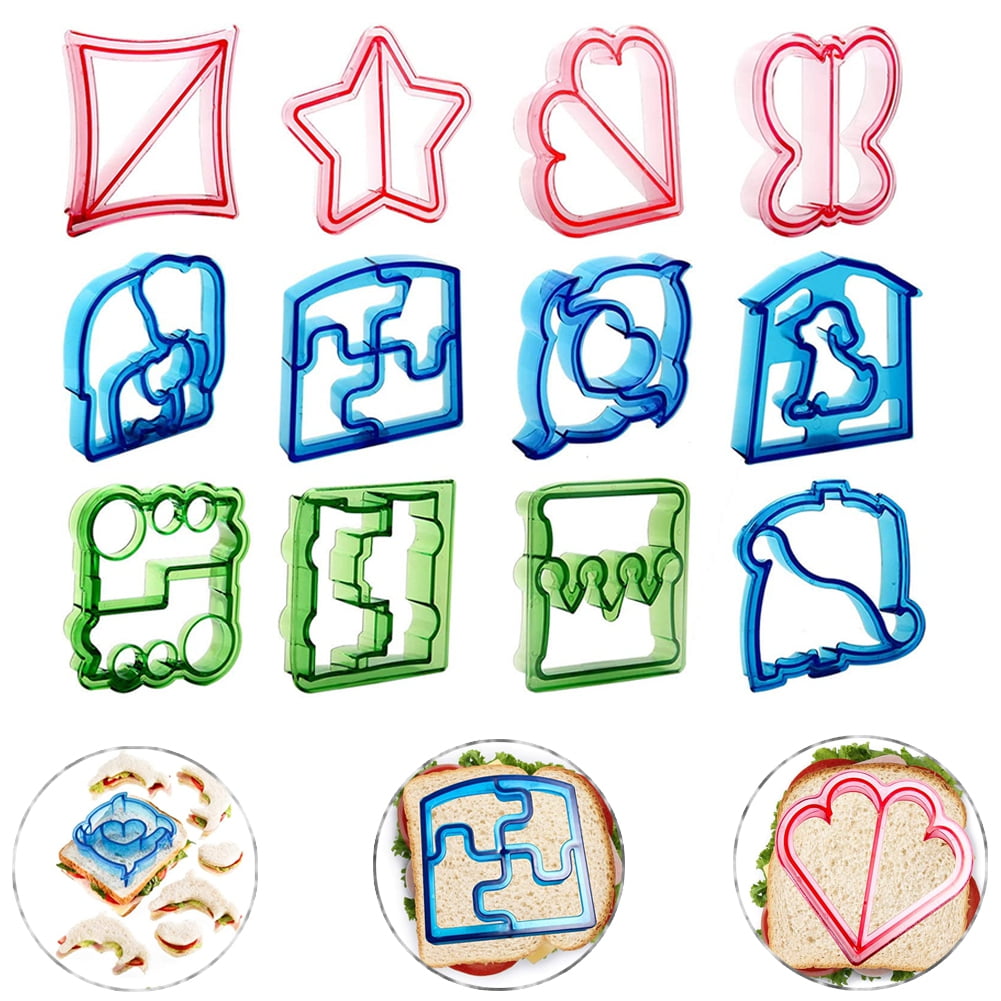 UDIYO Silicone Sandwich Cutters for kids, Cute Animals Shapes Toast ...