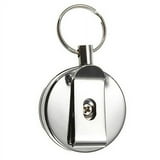 UDIYO Retractable Keychain, Stainless Steel Case, 60cm Nylon-Coated ...