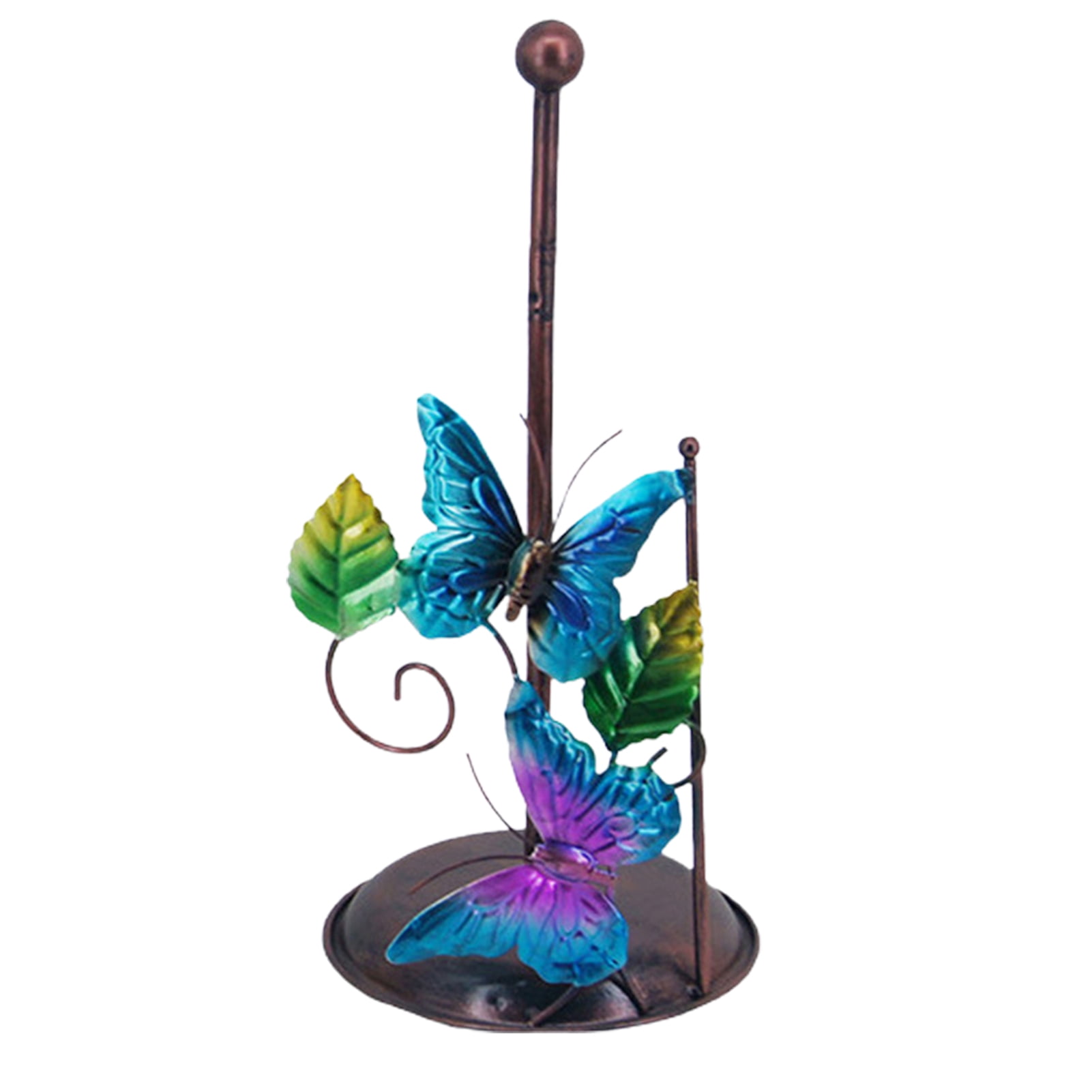 UDIYO Storage Stand Butterfly Pattern Free Standing Iron Multi-Function ...