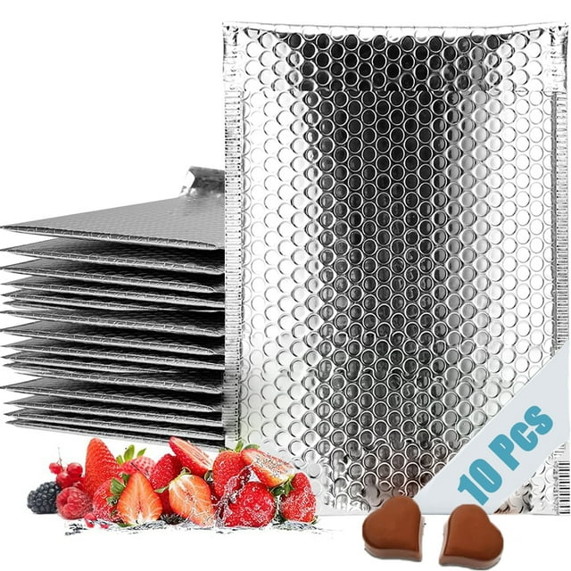 UDIYO Thermal Bubble Mailer, Foil Mailing Envelopes, Self Seal Cool ...