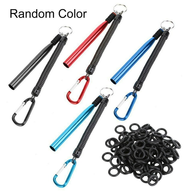 UDIYO Wacky Worm Rig Tool with 100 O-Rings for Soft Baits Lures Fishing ...