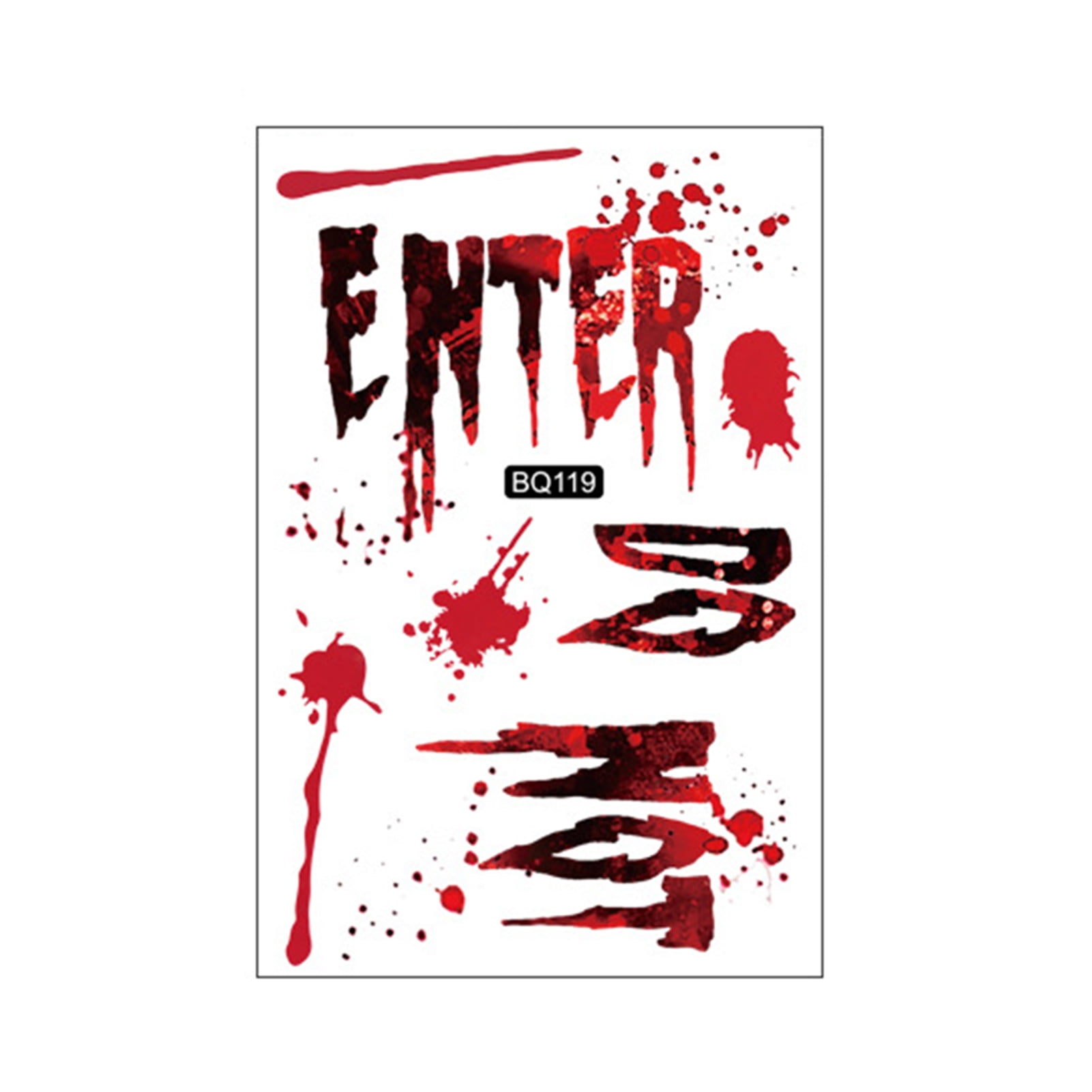 UDIYO Window Sticker Removable Horror Traceless Reusable Scary Scene ...